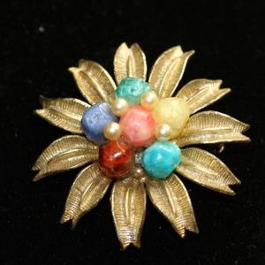 Jewelry | Multi Color Stone Star Brooch | Poshmark